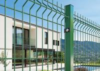 China Hot Dipped Galvanized 3D Security Fence 50x200mm Mesh 4mm Wire Diameter Square Post for sale