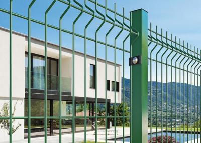 China Hot Dipped Galvanized 3D Security Fence 50x200mm Mesh 4mm Wire Diameter Square Post for sale