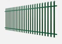 China Hot Dipped Galvanized Triple Point Palisade Fencing 2.75m Width Angle Pale Security for sale