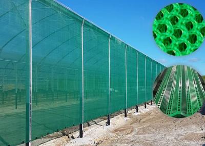 China Green Stainless Steel Windbreak Fence 50 Percent Wind Reduction 70 Percent Dust Blocking for sale