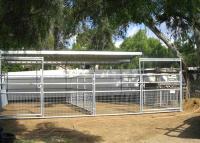 China Frame Welded Wire Horse Fence 12ft x 6ft Panels 6 Gauge Wire High Strength Safety for sale