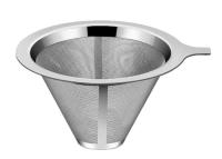 China Stainless Steel Coffee Filter Reusable 18k Gold Tone for Aeropress Kone 2 Colors for sale