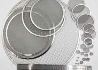 China Custom Stainless Steel Wire Mesh Filter Discs 5mm to 3600mm High Temperature Resistant for sale