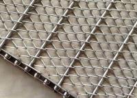 China Low Carbon Steel Reinforced Welded Edge Chain Link Conveyor Belt 3.5mm Wire Diameter for sale
