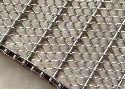 China Low Carbon Steel Reinforced Welded Edge Chain Link Conveyor Belt 3.5mm Wire Diameter for sale