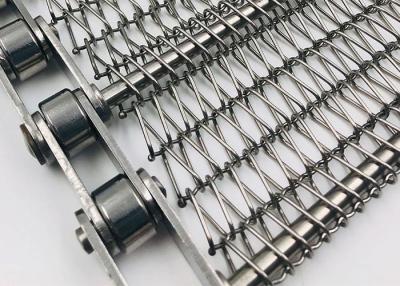 China Balance Weave Conveyor Belt Stainless Steel 304 Food Grade 200mm to 5000mm Width for sale