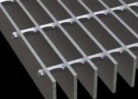 China Swage Locked Aluminum Grating 25-65mm Bearing Bars with 8x8mm Cross Bars for High Load Capacity for sale
