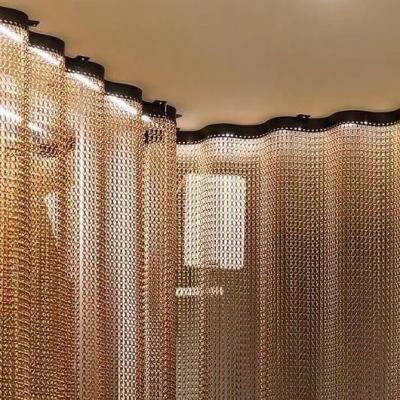 China Aluminum Chain Fly Screen Decorative Wire Mesh Hook Curtain Custom Sizes 1.5x9x17mm for sale