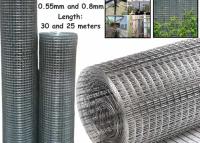 China PVC Coated Galvanized Welded Wire Mesh Panels 1/4 to 4 Inch Mesh for Fencing for sale