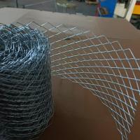 China Galvanized Steel Brick Reinforcement Mesh 0.3mm 15x25mm Diamond Hole for sale
