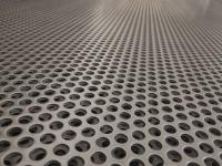 China Galvanized Round Hole Perforated Metal Sheet 0.8mm Hole for Building Facades for sale