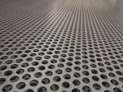 China Galvanized Round Hole Perforated Metal Sheet 0.8mm Hole for Building Facades for sale
