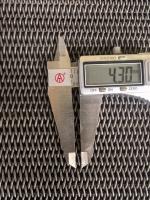 China Heavy Load Metal Conveyor Belt Balanced Weave Mild Steel 18A 1.6mm Wire 5mm Rod Pitch 4.3mm Self Tracking for sale