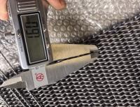 China Balanced Weave Metal Conveyor Belt Mild Steel 18A 1.6mm Wire 5mm Rod Pitch 4.3mm Spiral Drying Mesh for sale