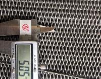 China Heavy Load Metal Conveyor Belt Balanced Weave Mild Steel 18A 1.6mm Wire 5mm Rod Pitch 4.3mm Self Tracking for sale
