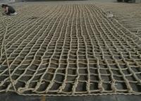 China 20m*20m Long Helicopter Landing Sisal Rope Helideck Safety Netting CAP 437 Standards for sale
