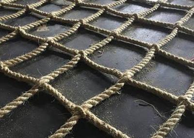 China 12mm Sisal Rope Helideck Safety Net Knotted Helicopter Landing Net CAP 437 Compliant for Offshore Vessels for sale
