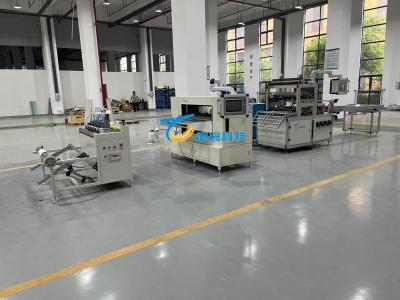 China Glass Fiber Filter Paper Folding Machine Automatic Partitioned Filter Production Line 55Hz for sale