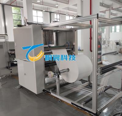 China Glass Fiber Filter Pleating Machine 5-80mm Pleating Height 1980kg for sale