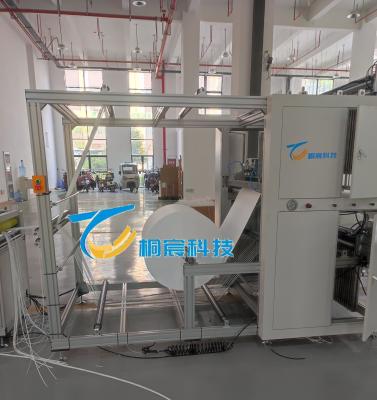 China Glass Fiber Pleating Machine Clean Filter Production Line 220V for sale