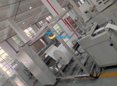 China Servo Driven Glass Fiber Pleating Machine Intelligent Air Filter Production Line 223V for sale