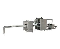 China High-temperature filter fiberglass line folding machine for sale