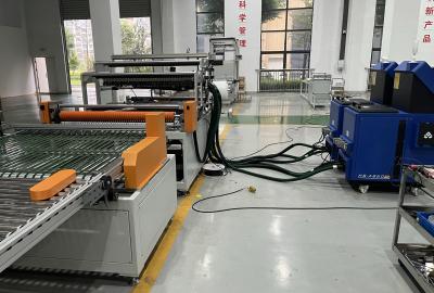 China Automatic  hot melt adhesive PP Gluing and Wave Receiving Production Line Filter Gluing Machine Filter element Gluing Machine for sale