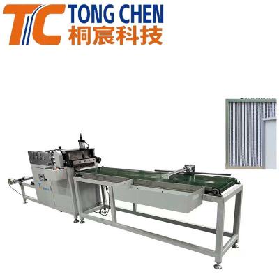 China Full-auto Partitioned Filter Aluminum Foil High-Efficiency Pleating Machine for sale