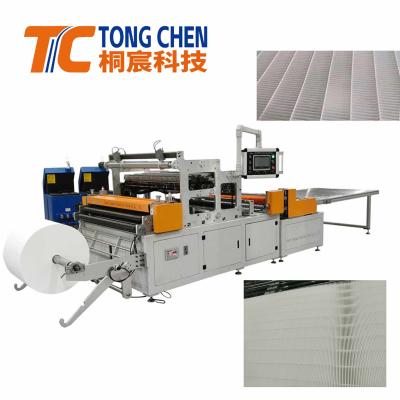 China Auto Gluing Equipment for 300mm HEPA Mini Filters Fiberglass Pleating Manufacturing Line for sale