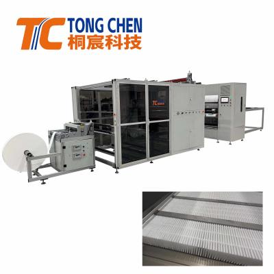 China Automatic Filter Paper Manufacturing Line for High-Efficiency Filtration With 300mm Pleat Height for sale
