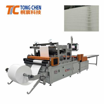 China Fully Automatic HEPA Mini Filter Pleating and Gluing Production Line 300mm Folding Height for sale