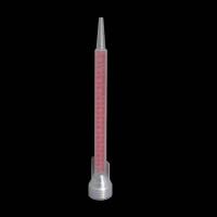China ML08-F24S Red Static Mixer with 8.78mm Element Diameter and 176.9mm Length for Two-Component Adhesives for sale