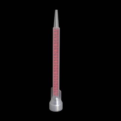 China JAPI ML08-F24S Red Static Mixer with 24 Elements, 8.78mm Element Diameter and 176.9mm Length for Two-Component Adhesives for sale