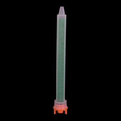 China MJ10-F24T Static Mixer Tube Nozzle with 10mm Element Diameter and 24 Mixing Elements for Industrial Adhesives for sale