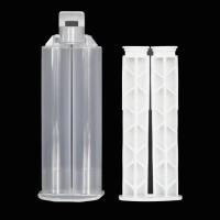 China DC-PP-25-1-1 Dual Component Cartridge 24ml 1:1 Ratio with PP/PE Material for Precision Adhesive Dispensing for sale