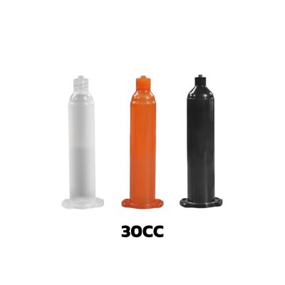 China JAPI American Style Dispensing Syringes 30CC with 25.4mm OD - Transparent, Amber, Black PP Material for sale
