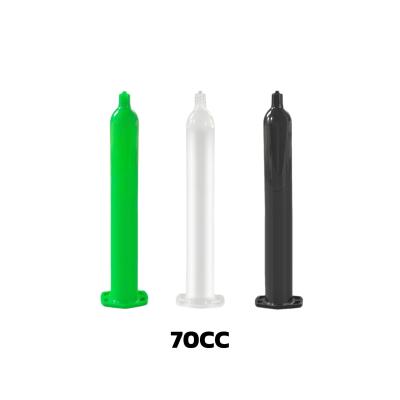 China Japan Style 70CC Dispensing Syringe with 223.4mm Length and 26mm OD for Precision Glue Application for sale