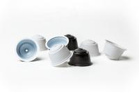 China Two Lanes Coffee Capsule Packing Machine Cup Filling Sealing Machine 80-100 Cups/Min for sale