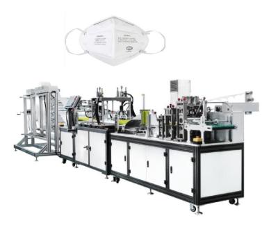 China Fully Automatic N95 Mask Making Machine 800kg 6kw High Speed Production for sale