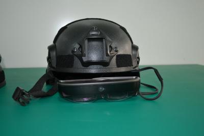 China Real Time Infrared Temperature Measuring Helmet / Smart Helmet Measures for sale