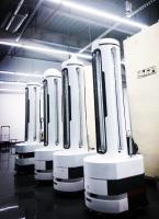 China Portable Voice Intercom 1,000 M2 UV Light Disinfection Robot for sale