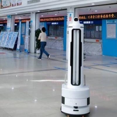 China Autonomous UV Light Disinfection Robot 270uv cm2 150min 1000sqm Indoor Mobile Disinfection for sale