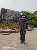 China AI Security Police 17μm Smart Temperature Measuring Helmet for sale
