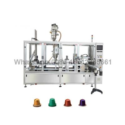 China Two Lanes Nespresso Coffee Capsule Filling And Sealing Machine for sale