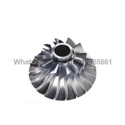 China 5 Axis Precision CNC Milling Titanium Aluminum Compressor Wheel Impeller 200mm for sale