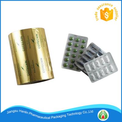 China Pharmaceutical Blister Aluminium Foil 25 micron Coated With Heat Sealing and primer Lacquer For Tablet Pack for sale