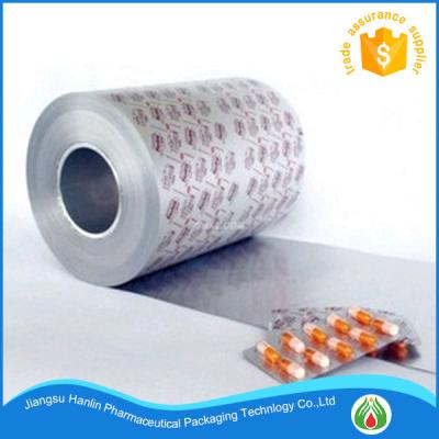 China medical blister packaging PTP aluminum foil printing for sale