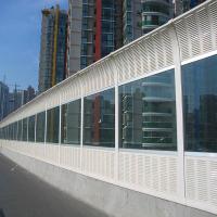 China Fiberglass Sound Barrier Highway Fireproof Lightweight 2400x1000mm Easy Installation for sale