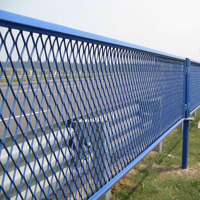 China FRP Anti-Dazzle Net Viaduct Rhombus Anti Glare Fence 1.8m Height Isolation Barrier for sale