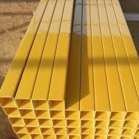 China Moisture Proof FRP Square Pipe Insulation Pultrusion Column 100x100mm for sale